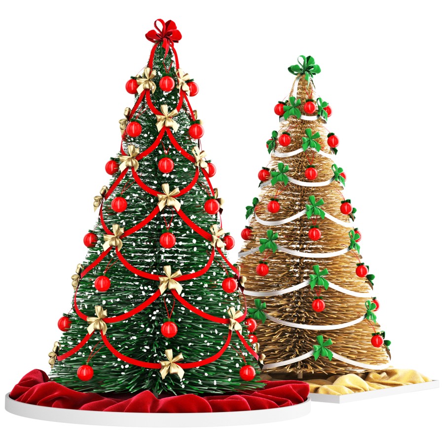 Christmas Tree - 3D Model for VRay