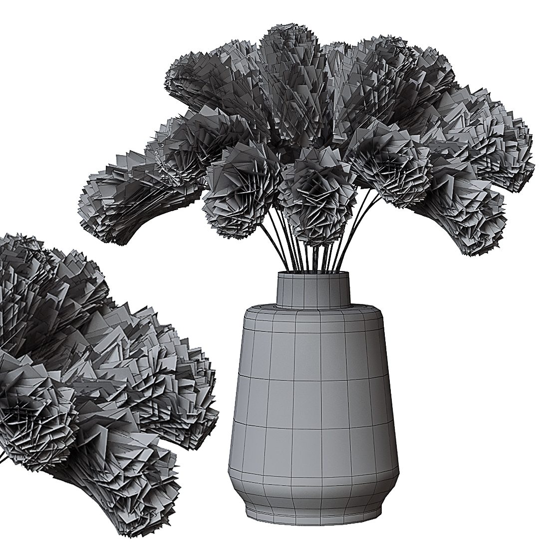 Flower Set 01 3D Model for Corona | CGMood