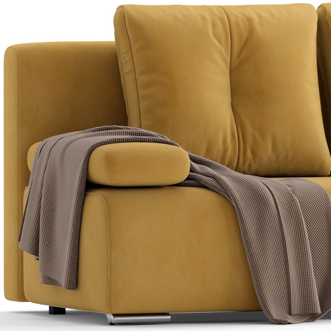 Straight Sofa Moon Family 043 - 3D Model for VRay