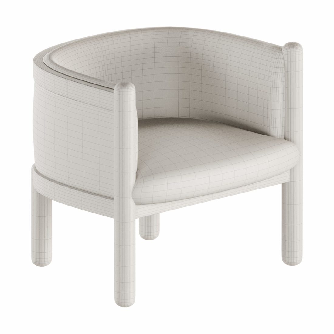 Crosby Lounge Chair - 3D Model for Corona
