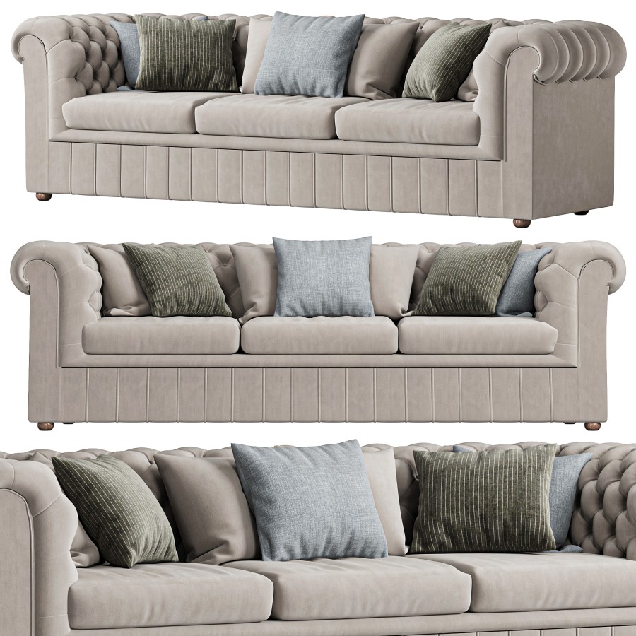 Chester Sofa By Laskasas 3D Model for Corona | CGMood