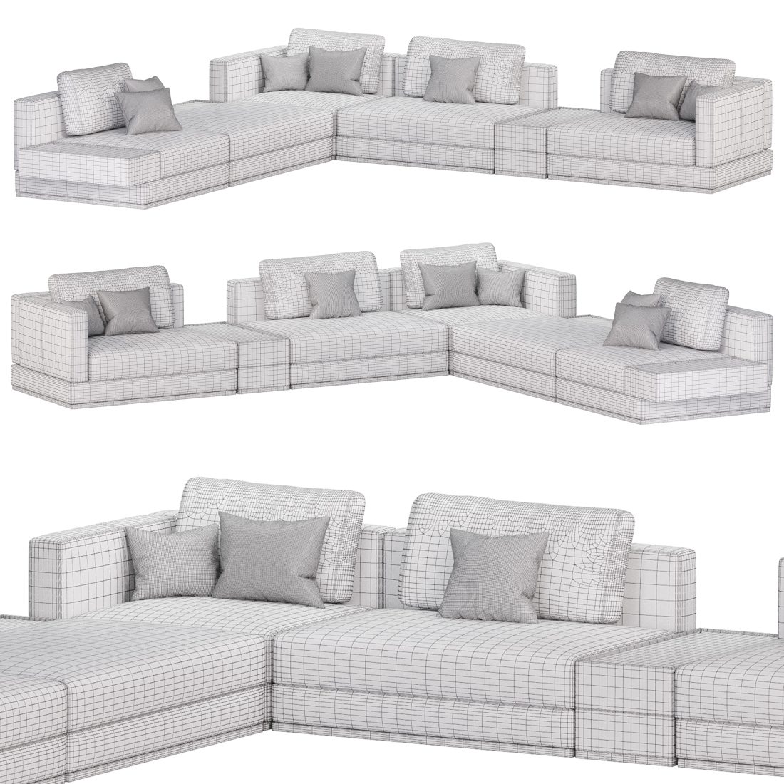 Fletcher Sofa By Laskasas - 3D Model for Corona