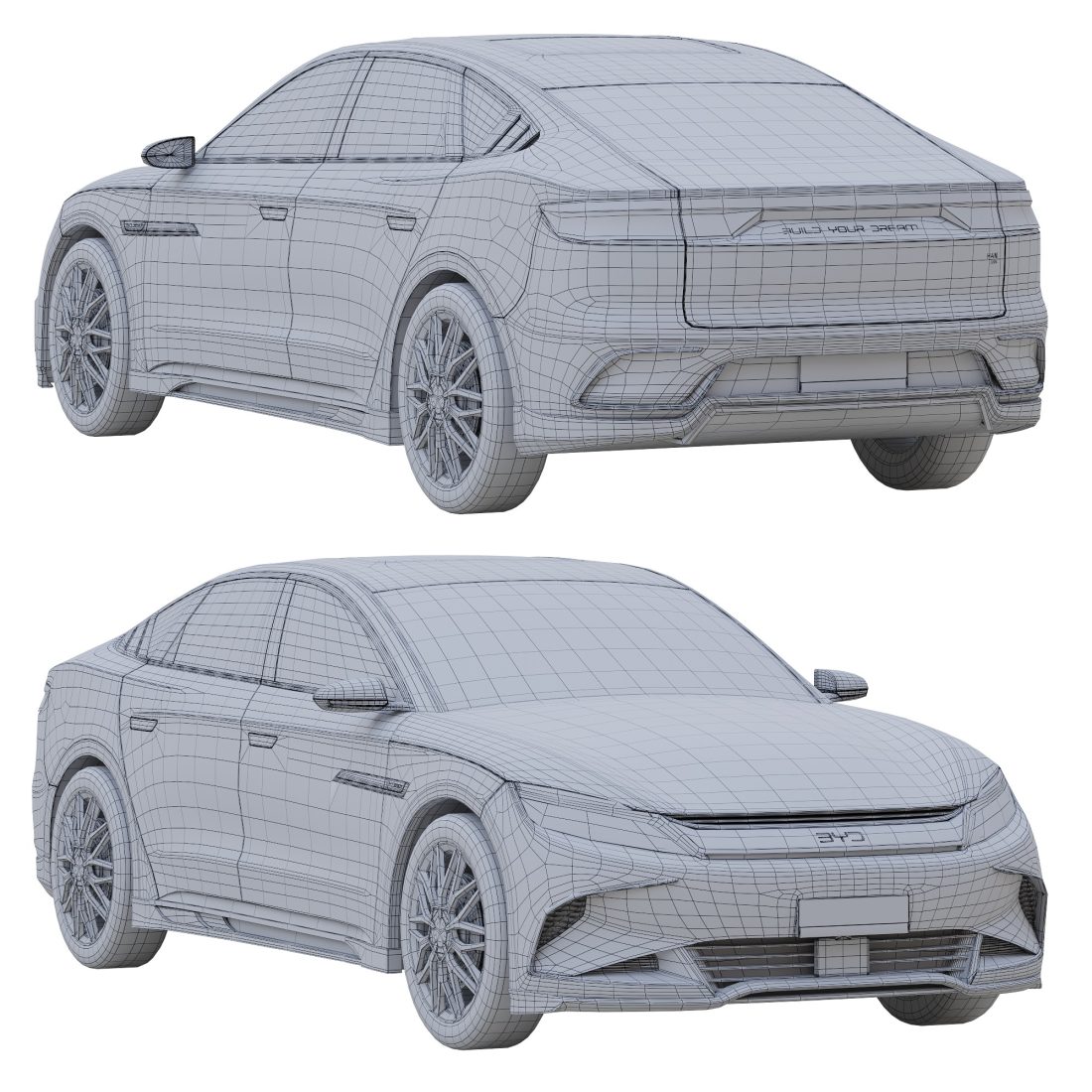 Byd Han Ev 2023 3D Model for Corona | CGMood