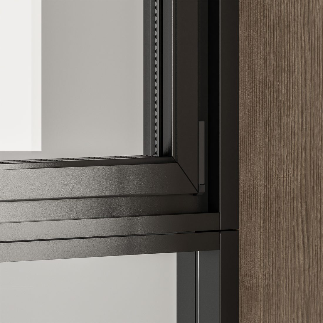 Black Modern - Windows Set 06 - 3D Model for VRay, Corona