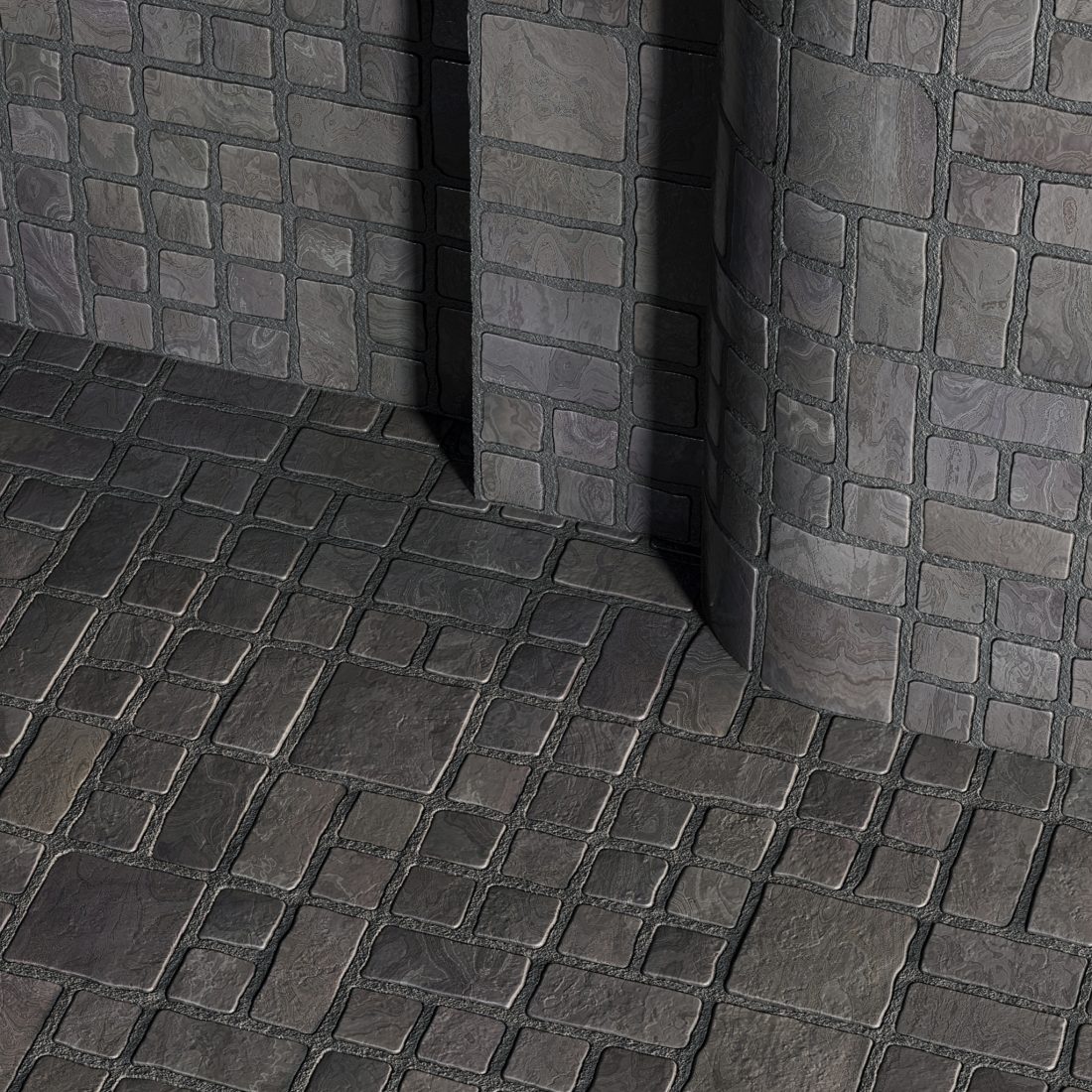 H98 Stone Tiles | PBR | 4K | Seamless - 3D Model for VRay, Corona