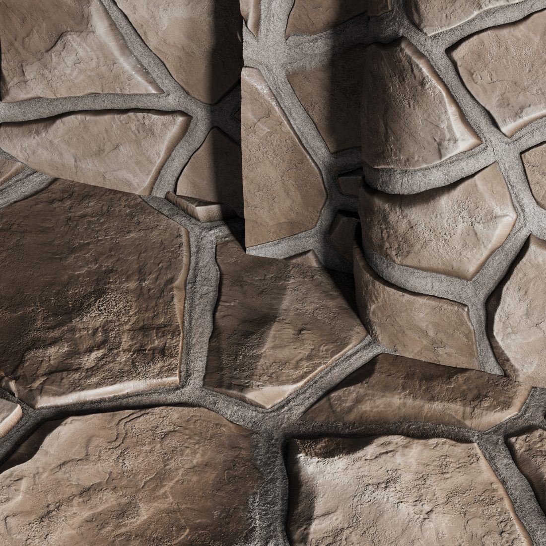 H100 Stone Field | PBR | 4K | Seamless - 3D Model for VRay, Corona