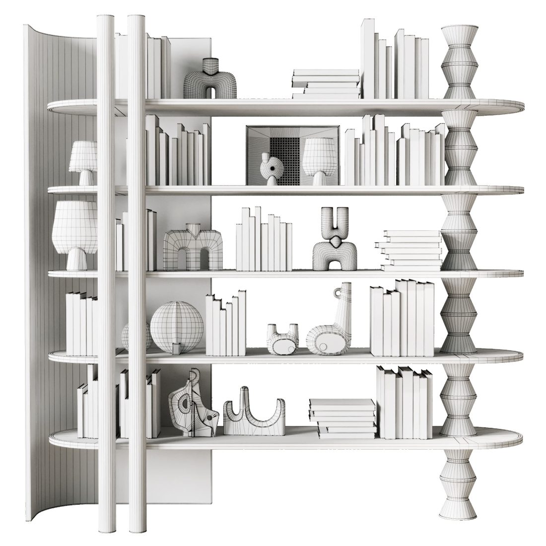 Ana Roque Interior Ally - Shelves Decorative With 3D Model for VRay ...
