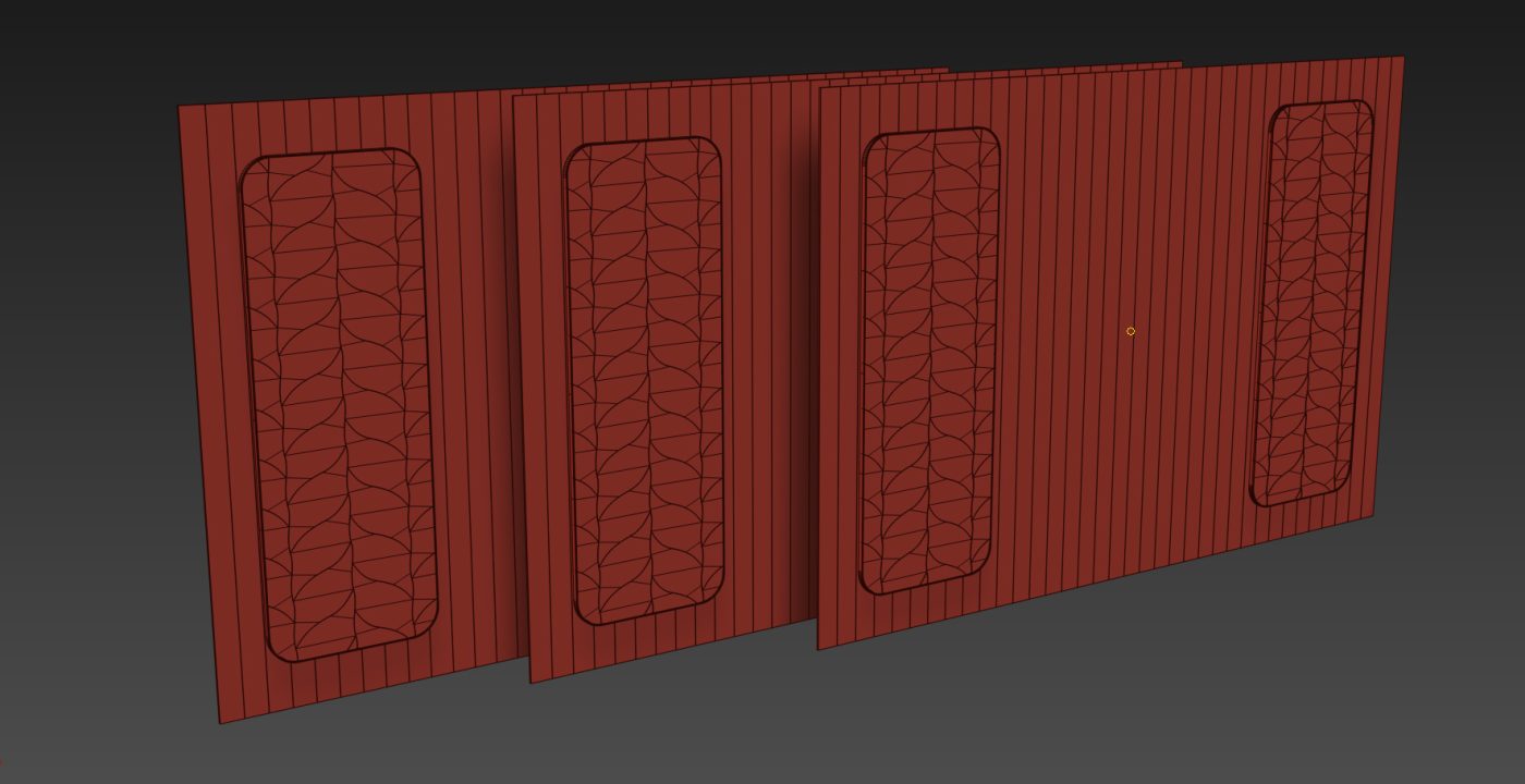 Decorative V7 Wall Panels 3D Model for VRay | CGMood