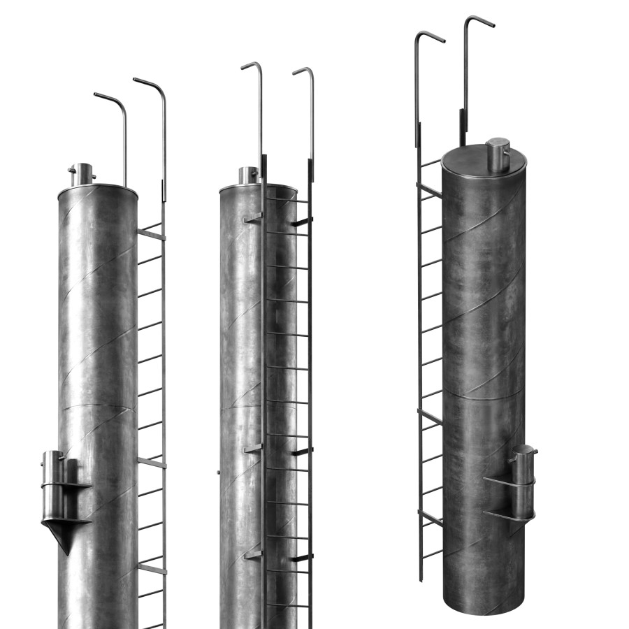 Metal Construction - Pipe Tower Scaffold Ladder - 3D Model for FStorm ...