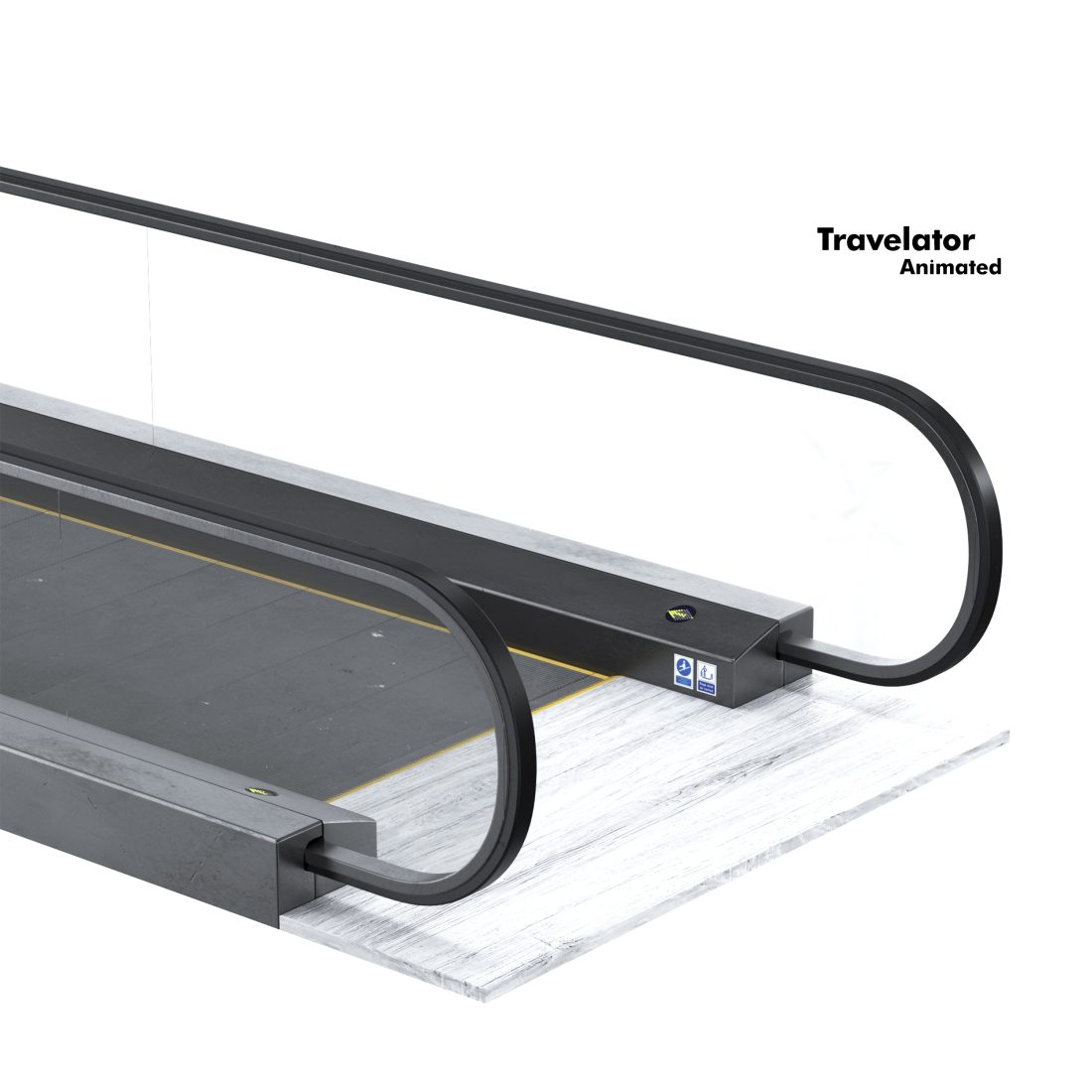Travelator_animated 3D Model for VRay, Corona | CGMood