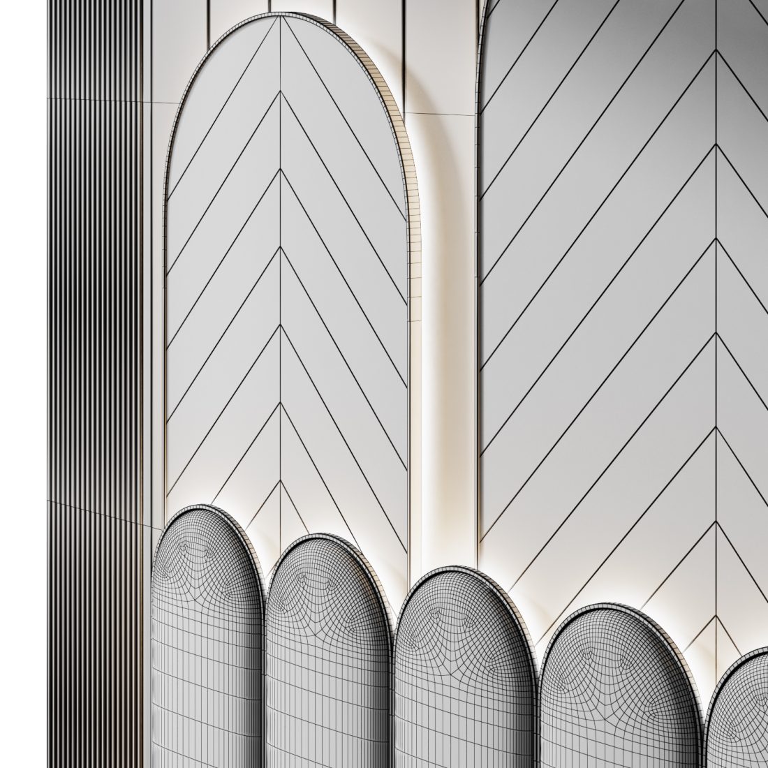 Decorative V9 Wall Panels 3D Model for VRay | CGMood