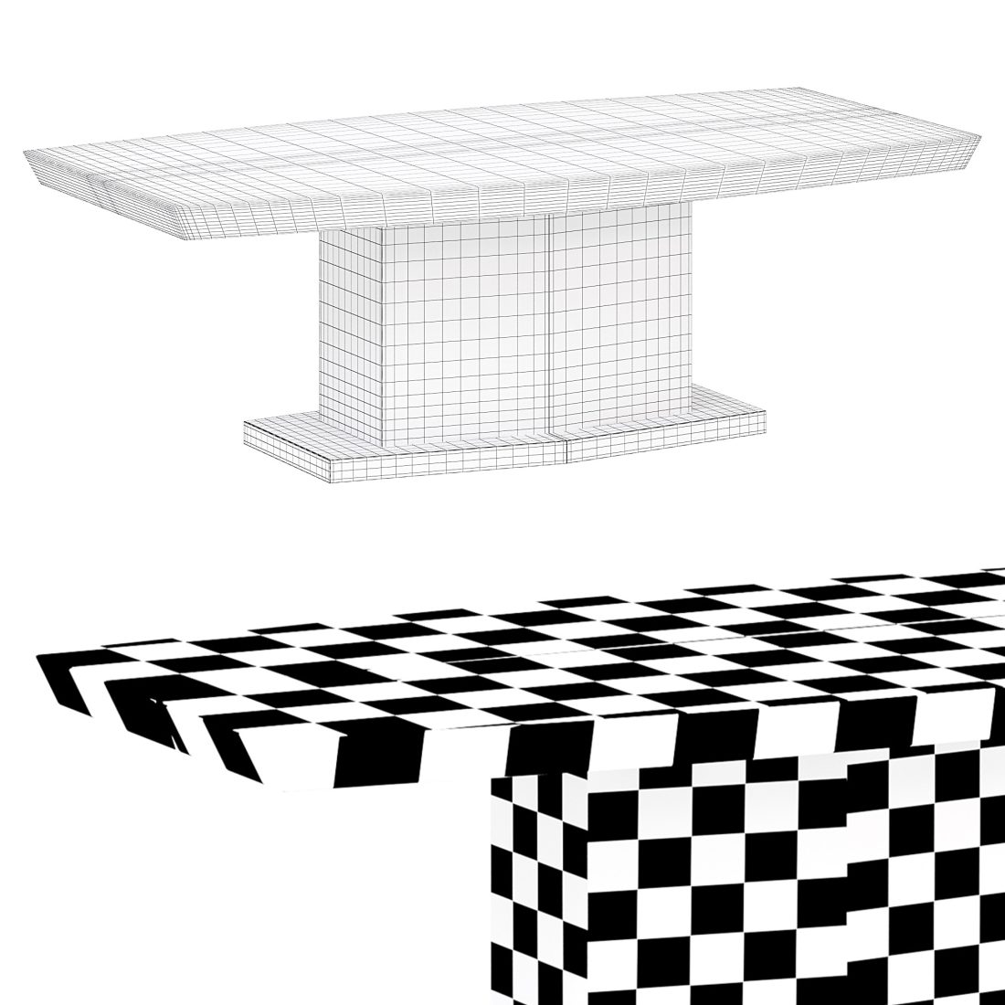 Rectangular Table By Giorgiocollection - 3D Model for Corona