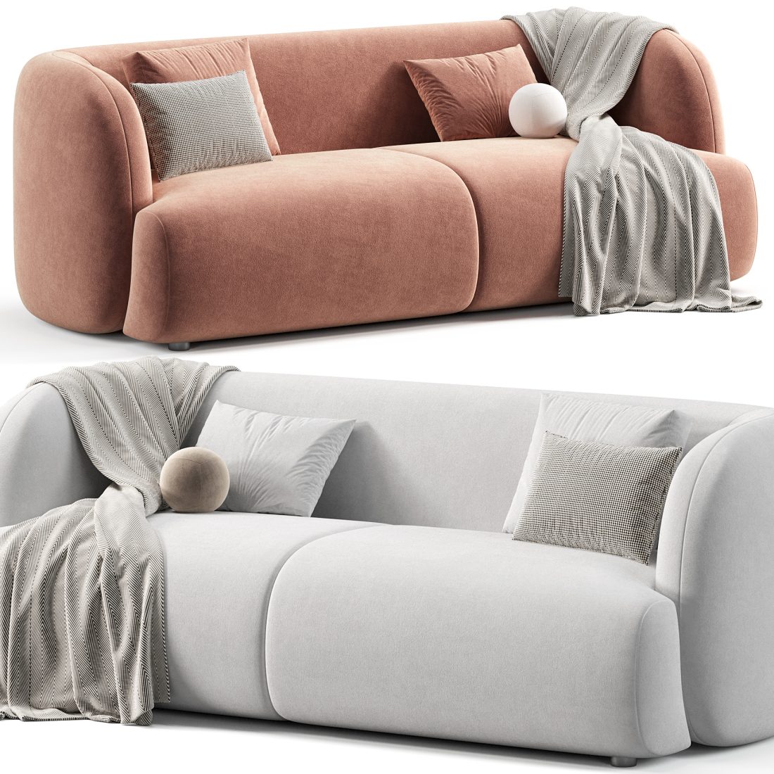 Vienso Cozy Beige Sofa By Divan.ru 3D Model for Corona | CGMood