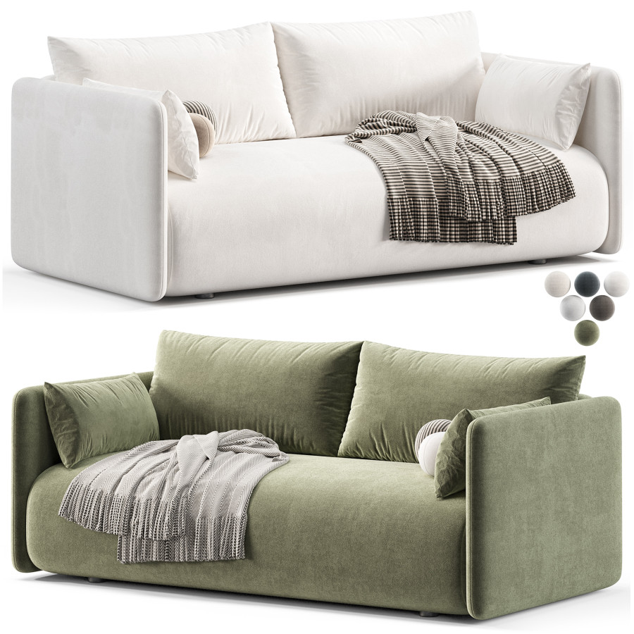 Offset 2-seater Sofa 3D Model for Corona | CGMood