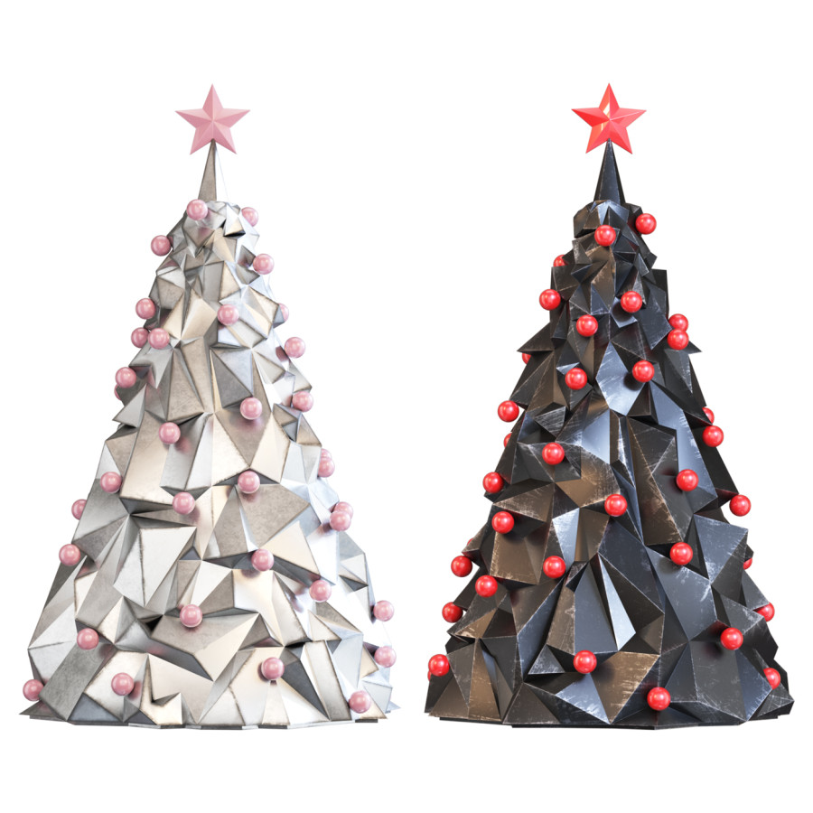 Modern Christmas Tree 3D Model for VRay | CGMood