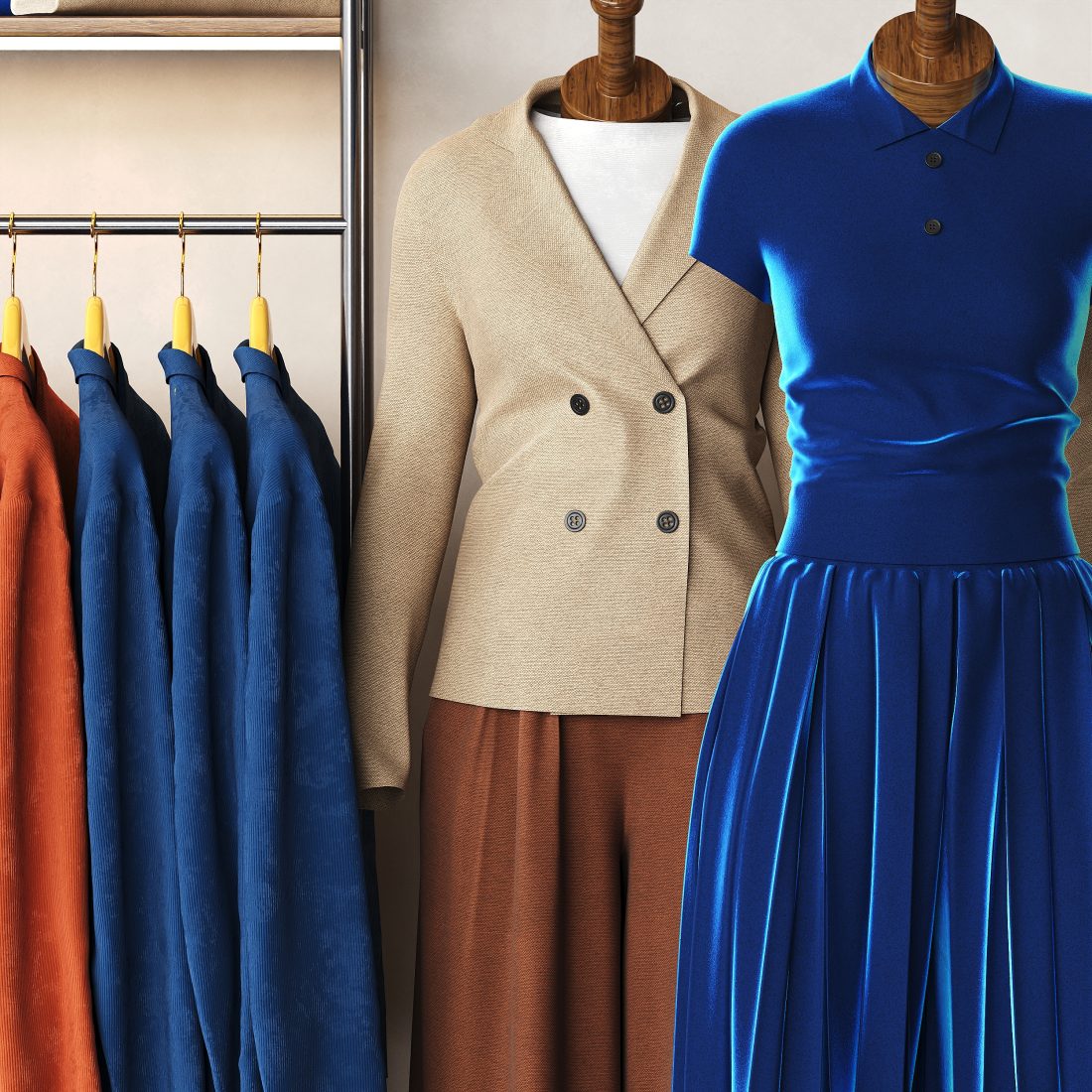Clothing Store And Showroom 3D Model for VRay, Corona | CGMood