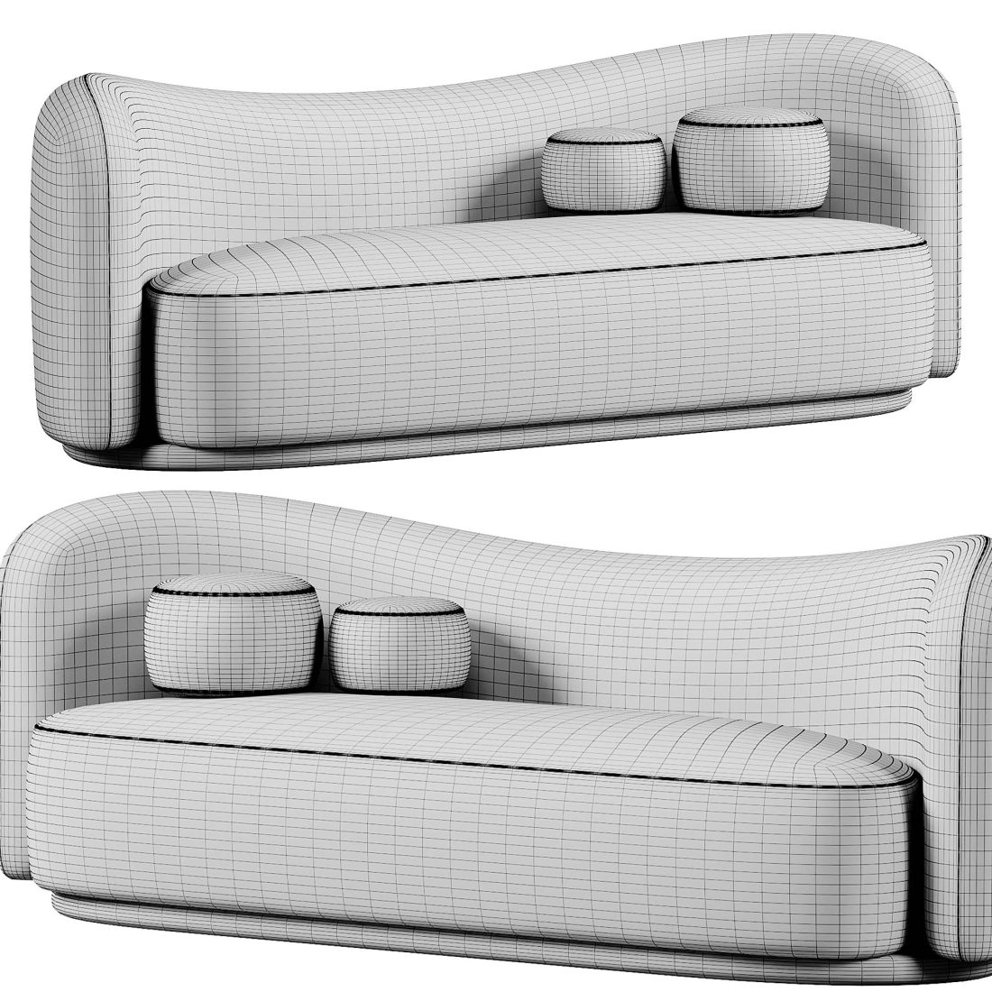 Diane Sofa 3D Model for Corona | CGMood