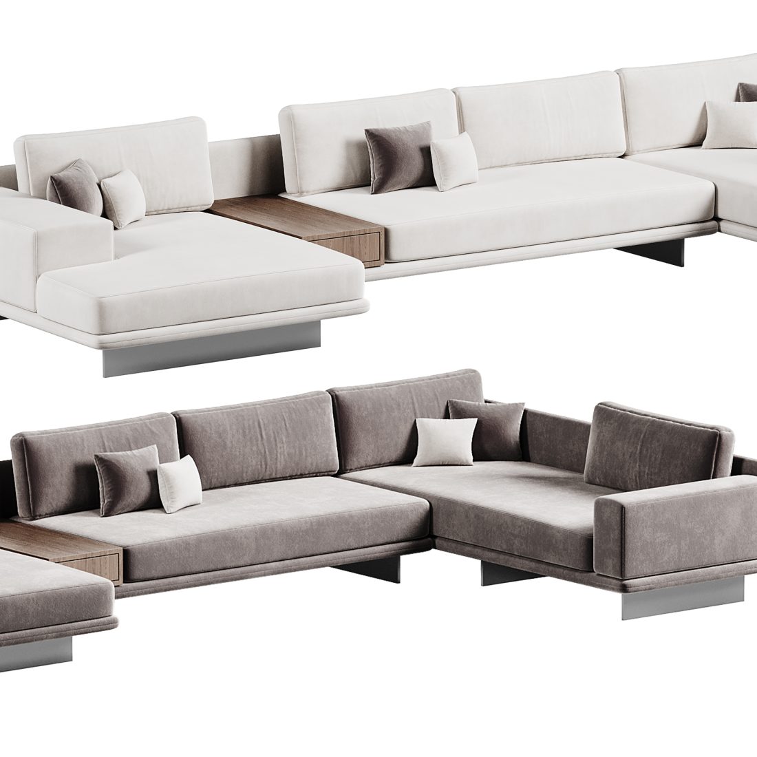 Dresden Modular Sectional - 3D Model for Corona