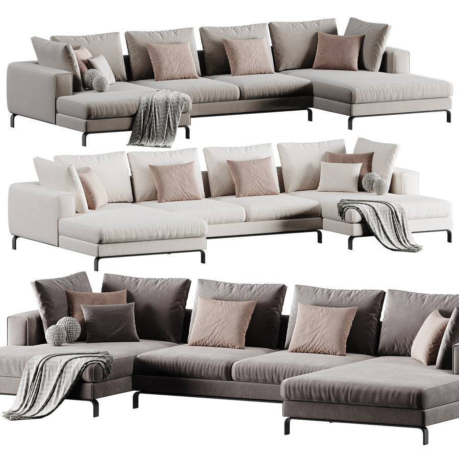 Malibu Sofa By Linteloo - 3D Model for Corona