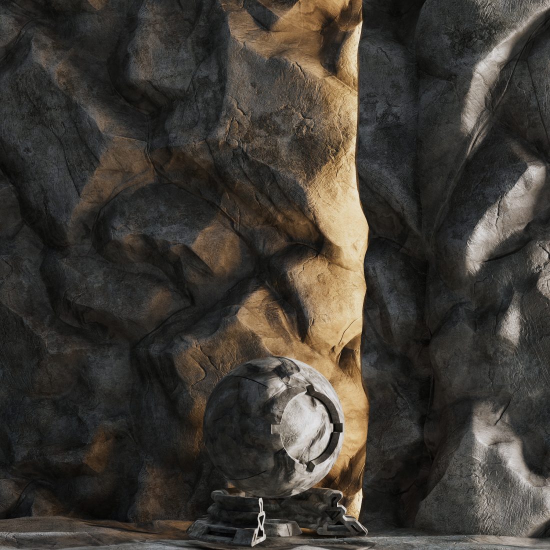 H108 Rock Cliff | PBR | 4K | Seamless | +SBSAR - 3D Model for VRay, Corona