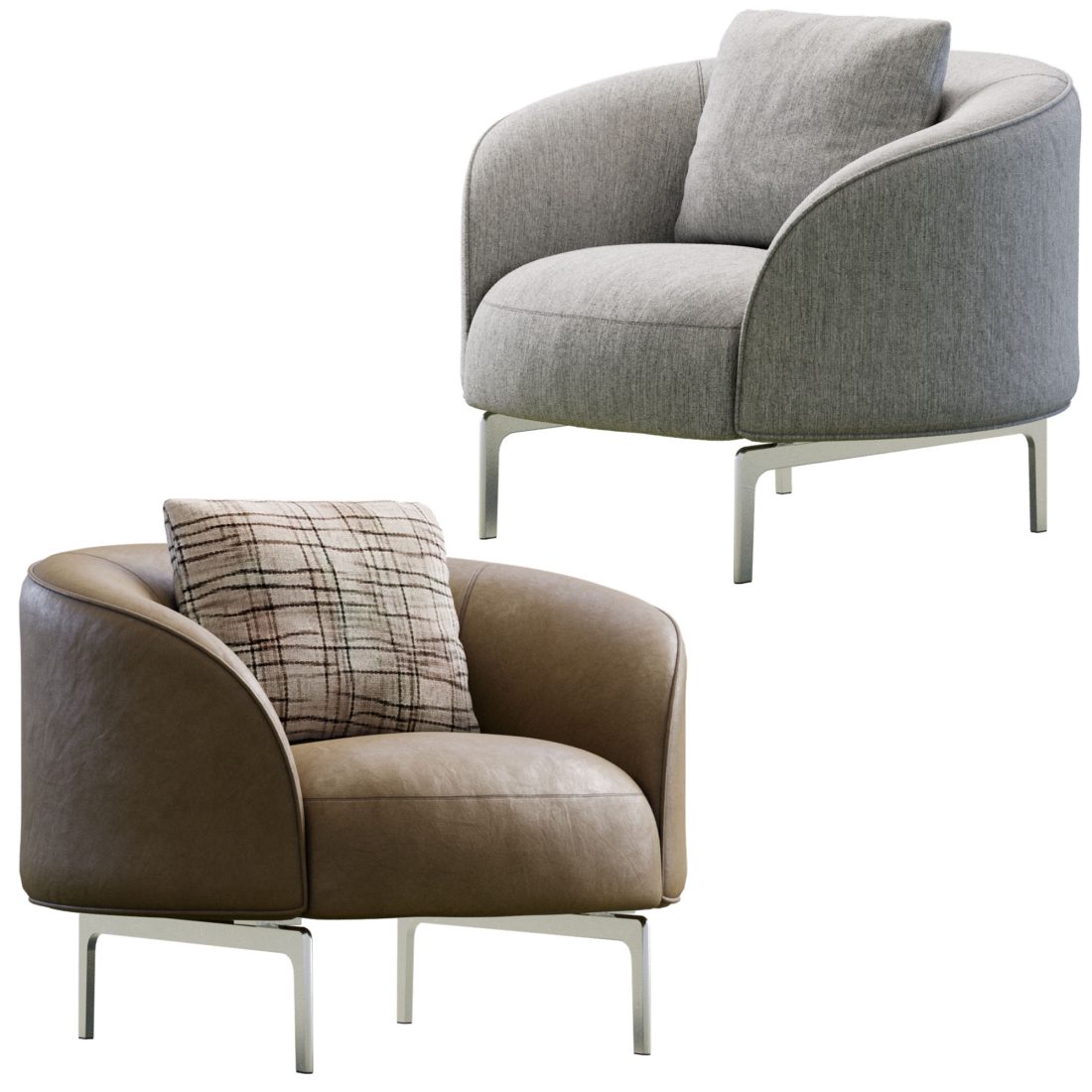 Arcular Armchair By Davis 3D Model for Corona, VRay | CGMood