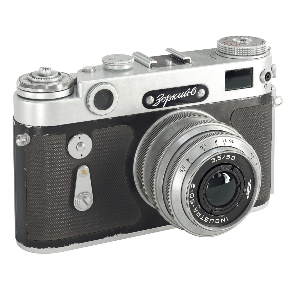 Zorki-6 Camera In A Case - 3D Model for VRay, Corona