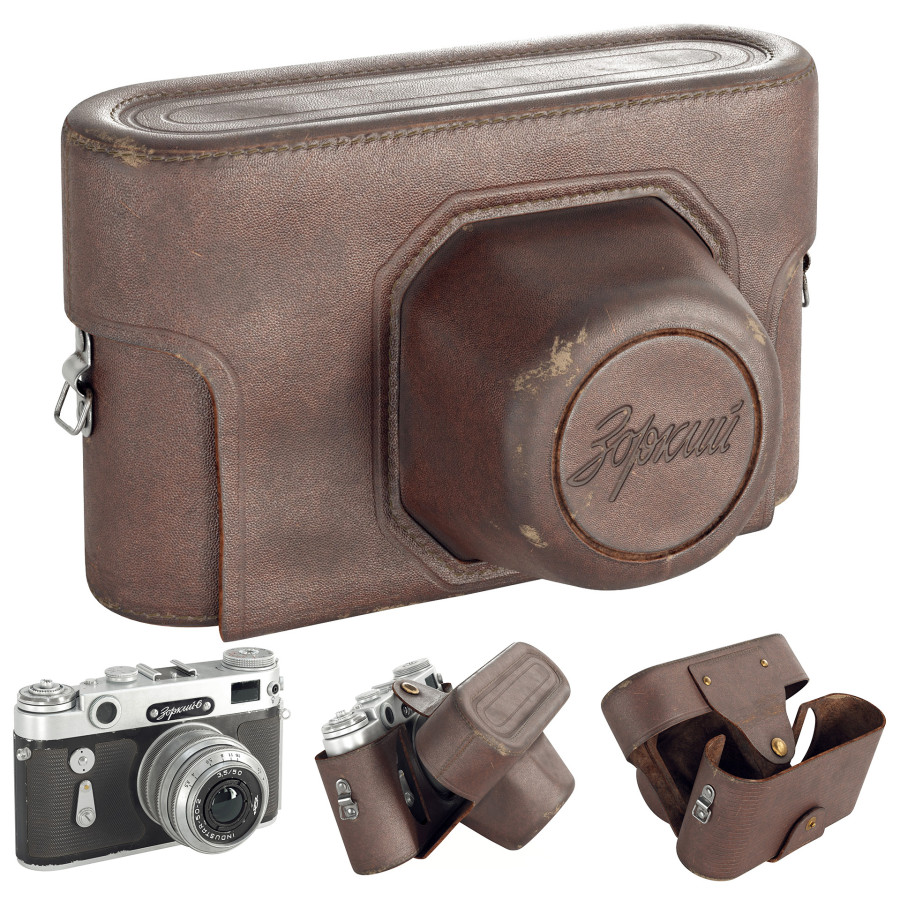 Zorki-6 Camera In A Case - 3D Model for VRay, Corona