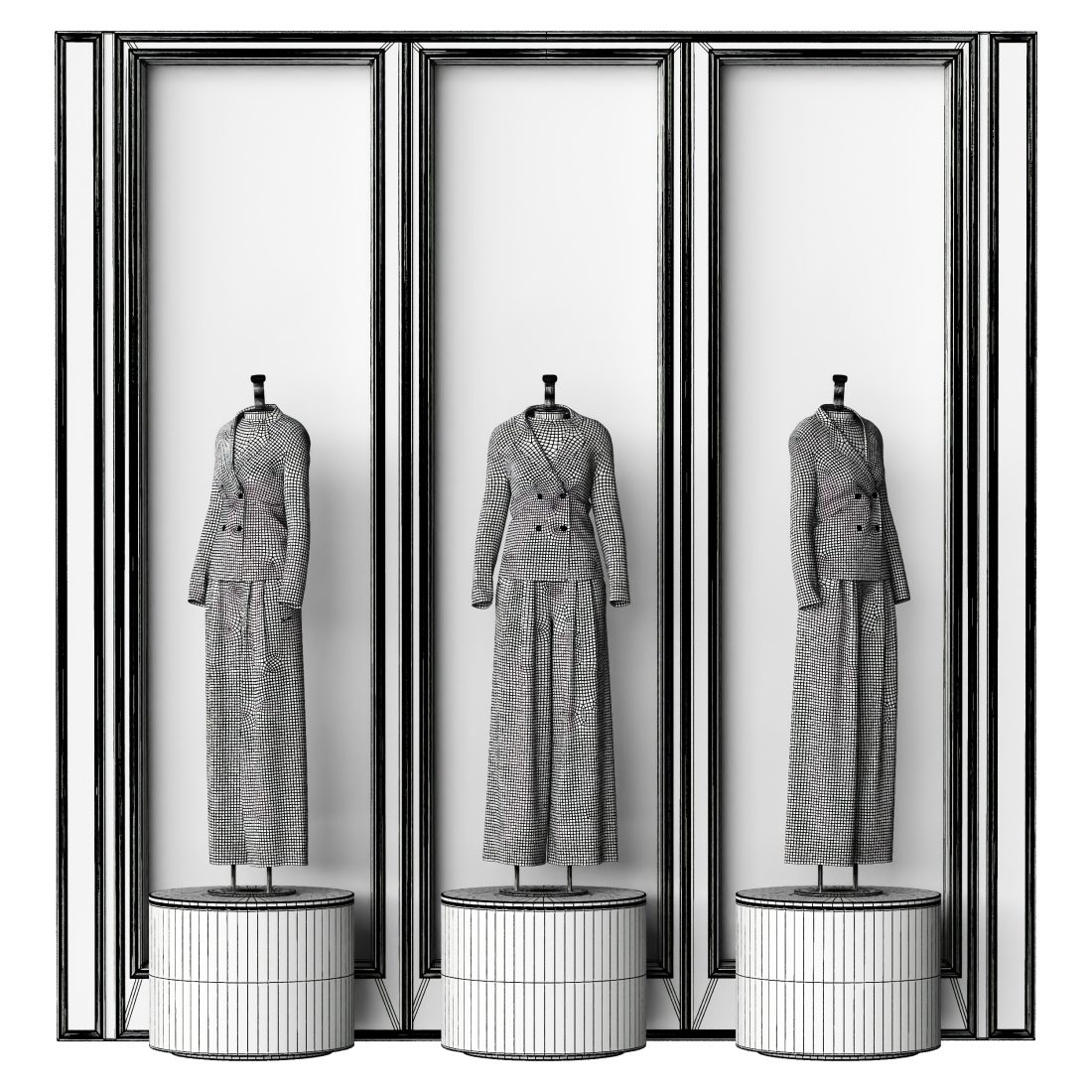 Clothing Store And Showroom - 3D Model for VRay, Corona