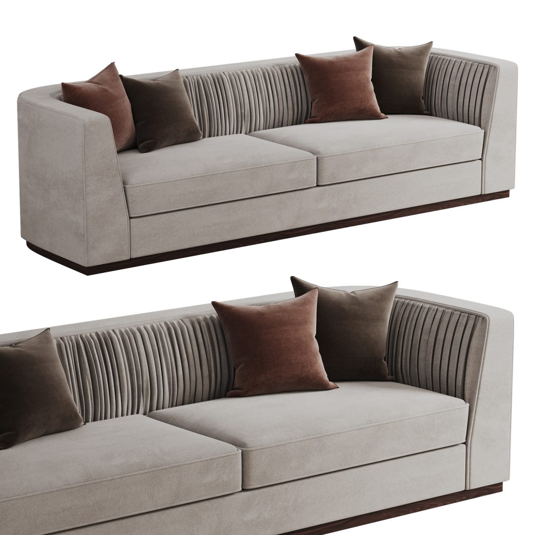 Miuzza Sofa By Laskasas - 3D Model for Corona