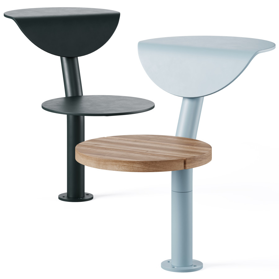 Park Benches Morese Dot By Mmcite - 3D Model for VRay, Corona