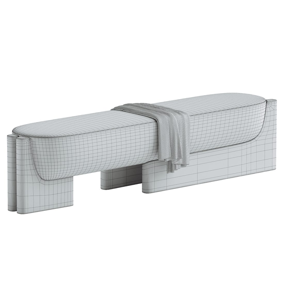 Toulouse Bench - 3D Model for Corona