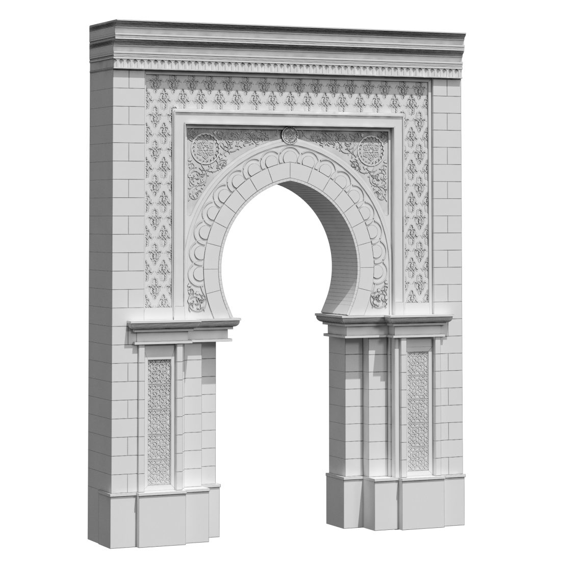 Moroccan Islamic Arch Set 381 3D Model for FStorm, VRay | CGMood