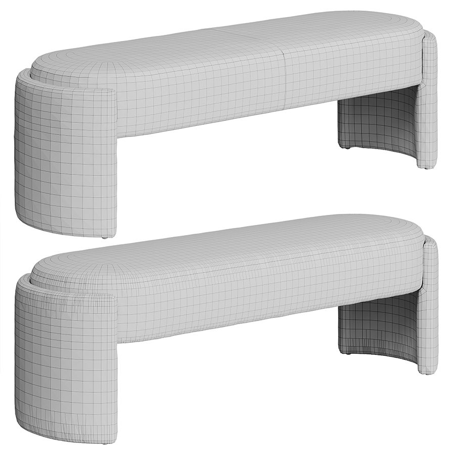 Micah Bench 3D Model for VRay, Corona | CGMood