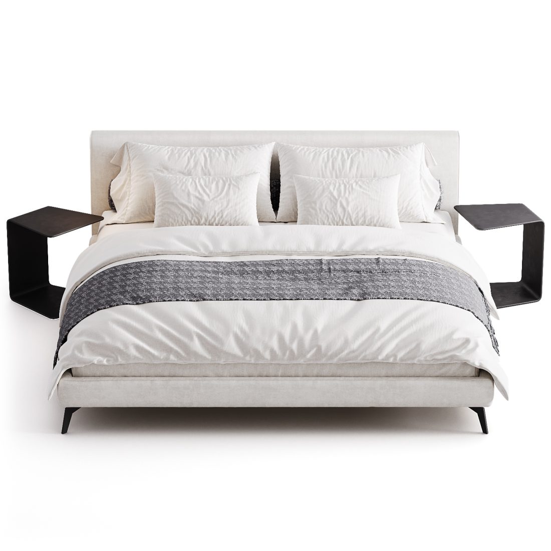 Meridiani Louis Up Bed - 3D Model for Corona