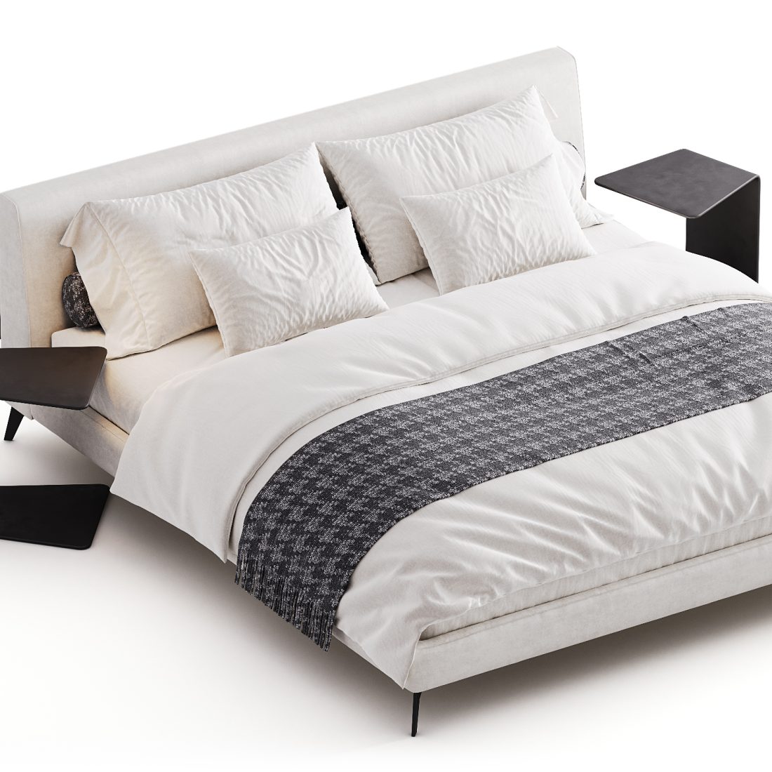 Meridiani Louis Up Bed - 3D Model for Corona