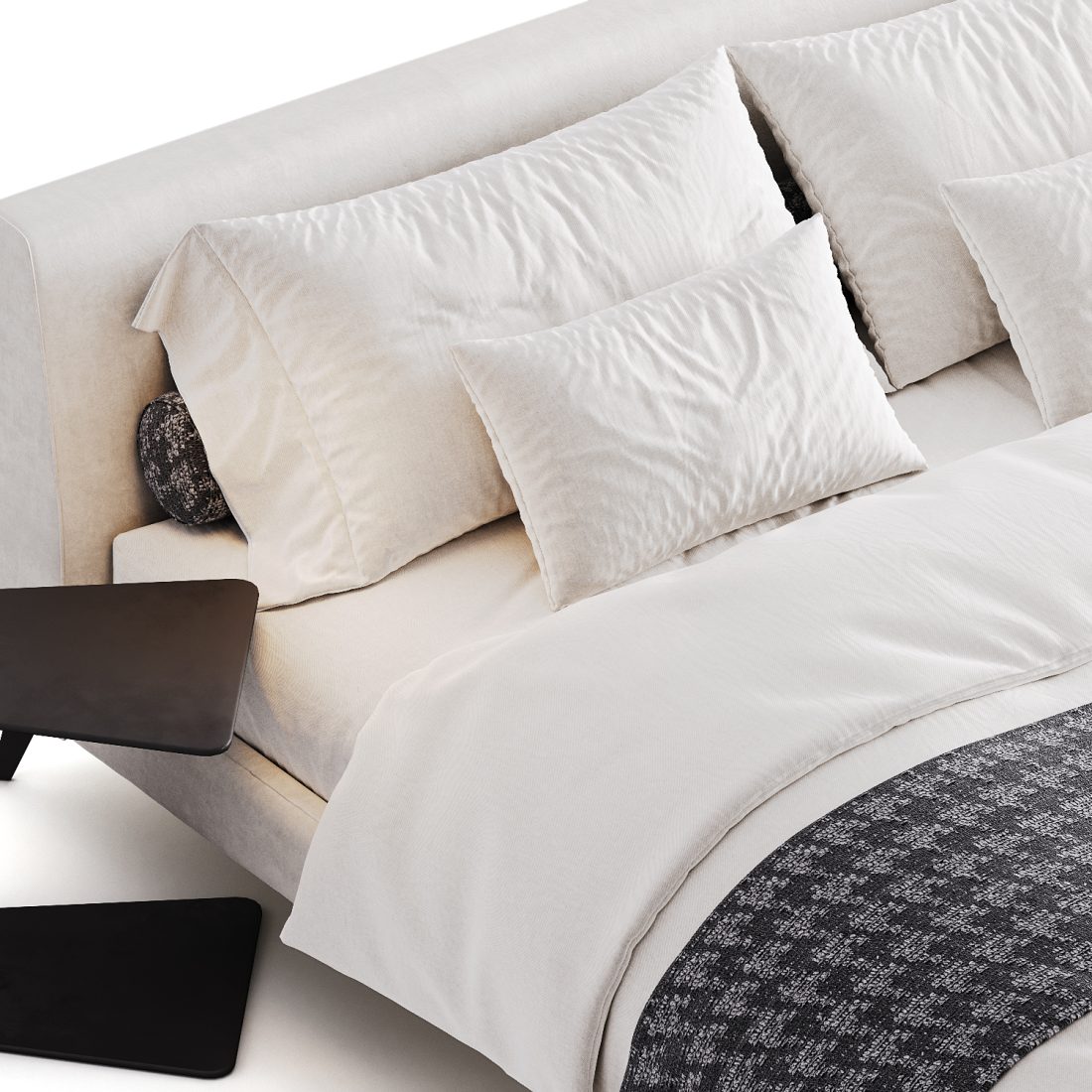 Meridiani Louis Up Bed - 3D Model for Corona