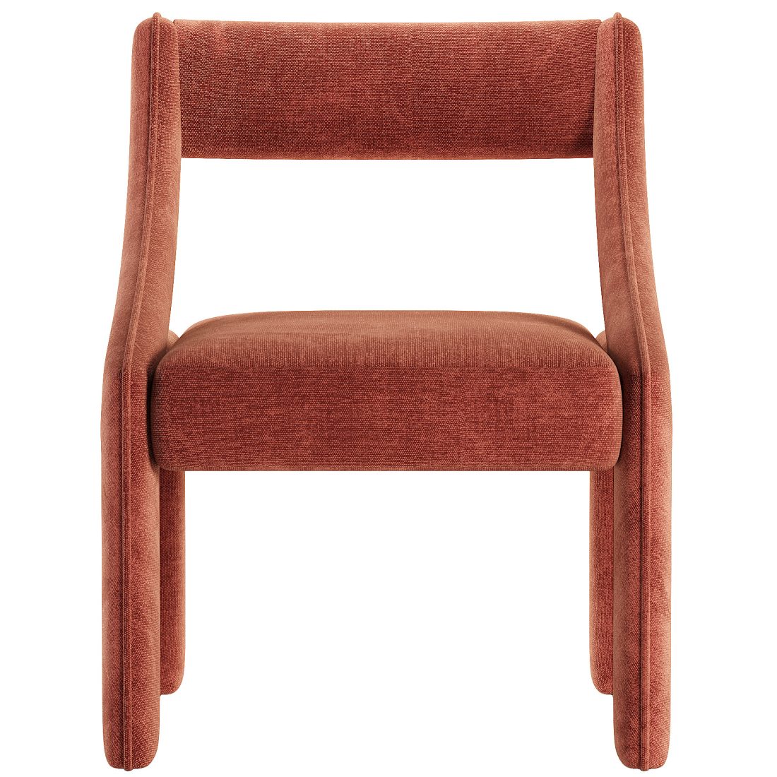 Laurie Dining Chair, Velvet, Rust 3D Model for Corona | CGMood