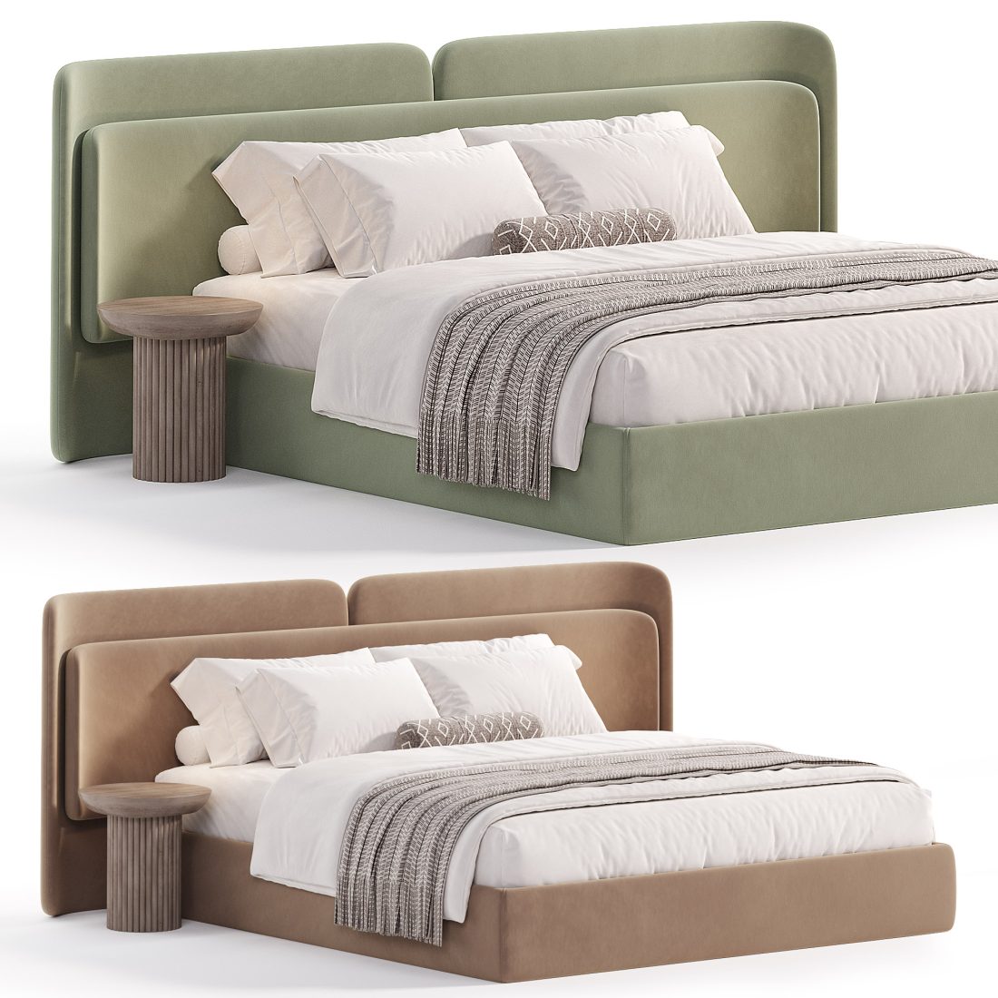 Valletta Bed - 3D Model for Corona