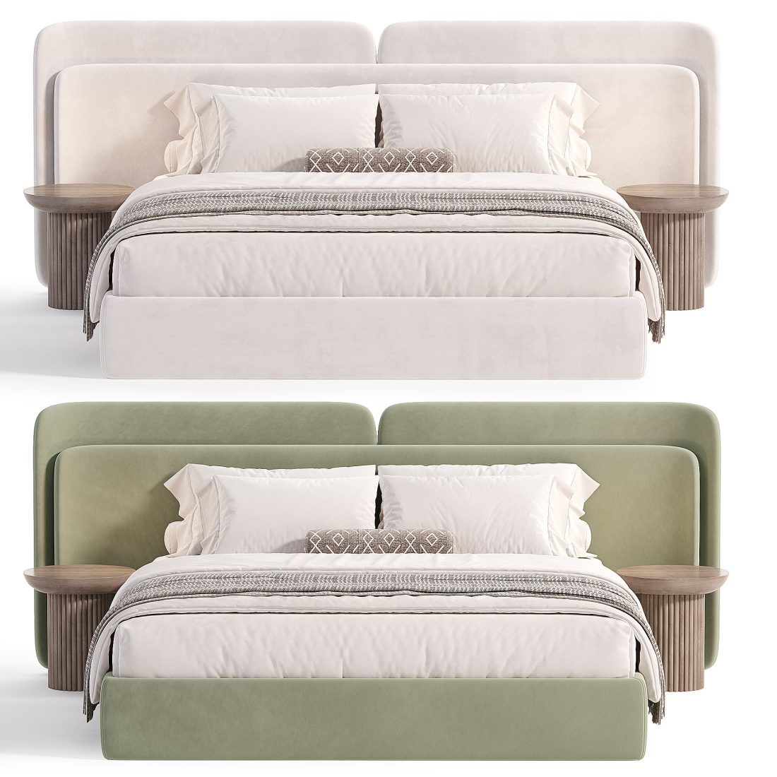 Valletta Bed - 3D Model for Corona