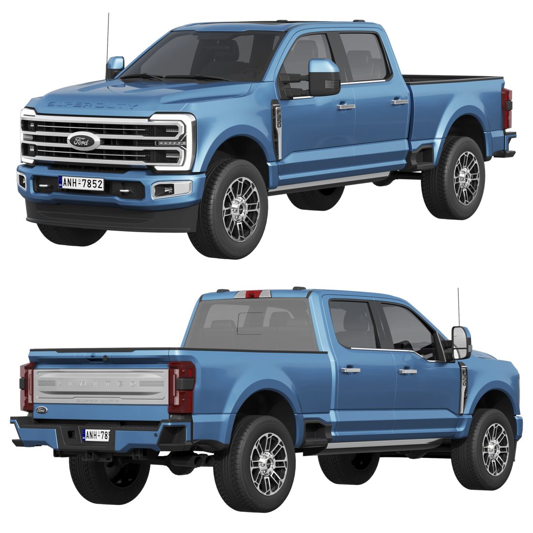 Ford F-350 Super Duty Limited Edition 2024 - 3D Model for Corona