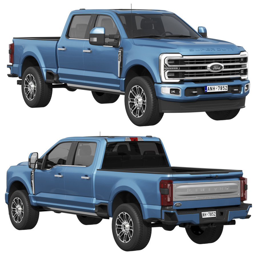 Ford F-350 Super Duty Limited Edition 2024 - 3D Model for Corona
