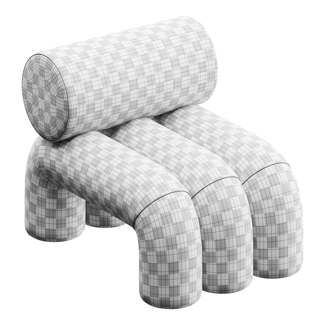 Foku Chair Taupe | Armchair 3D Model for Corona | CGMood