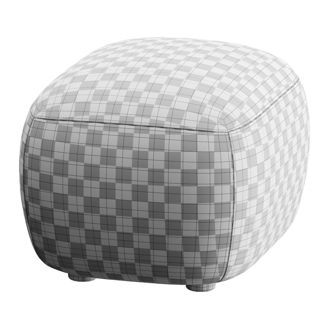 Little Big Pouf | Pouf - 3D Model for Corona