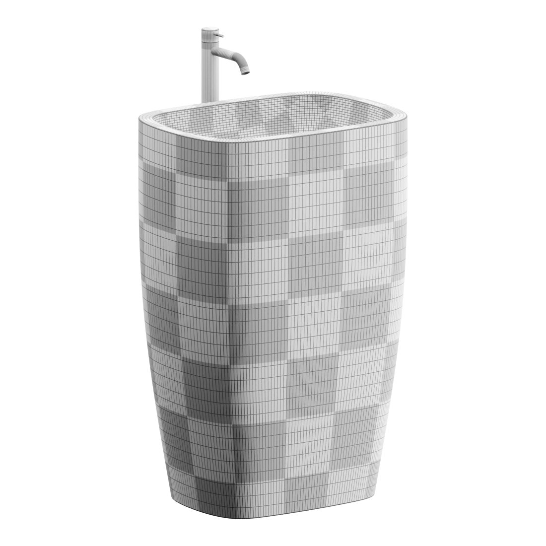 Nic Milk Stone | Sink - 3D Model for Corona