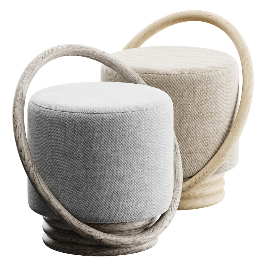 Porada Smile | Pouf - 3D Model for Corona