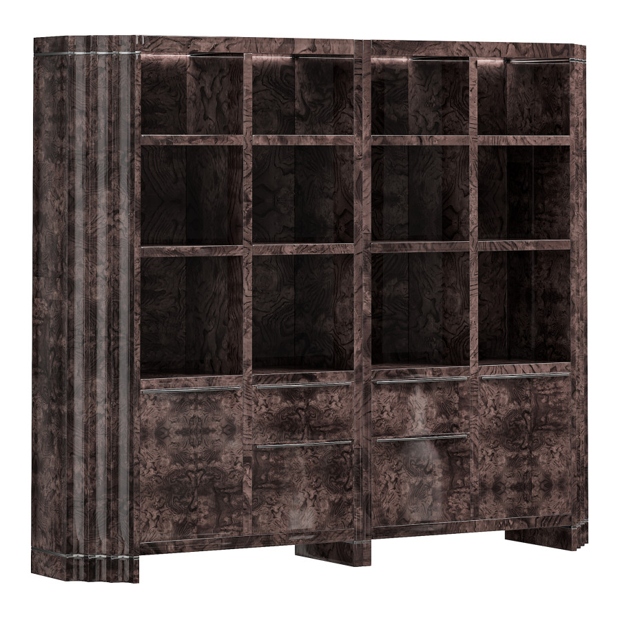 Two Piece Bookcase Shkaf By Giorgiocollection - 3D Model for Corona