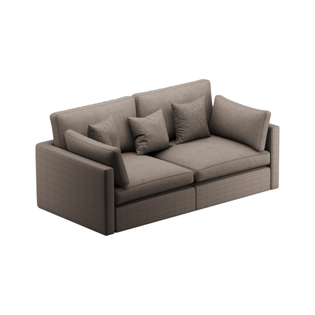 Hackney Lounge Sofa - 3D Model for Corona