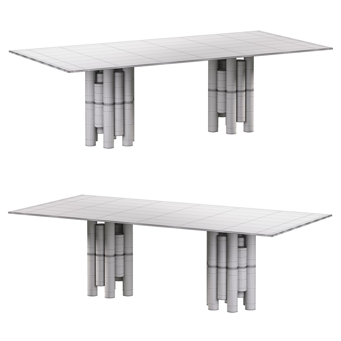 Pilar Table By Porada - 3D Model for Corona