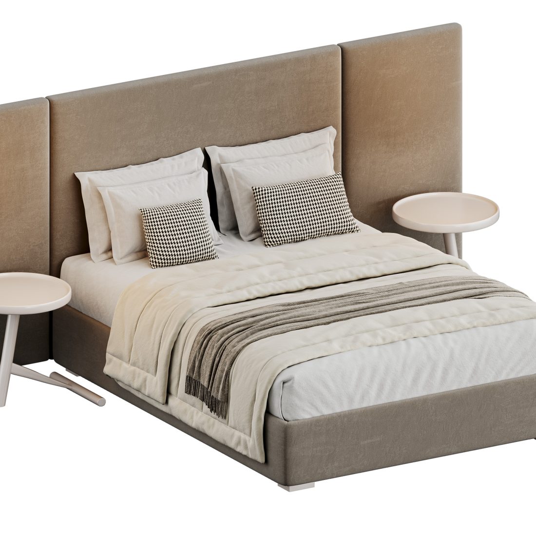Extended Momo Bed 3D Model for VRay, Corona | CGMood