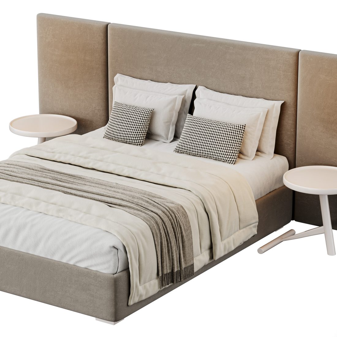 Extended Momo Bed 3D Model for VRay, Corona | CGMood